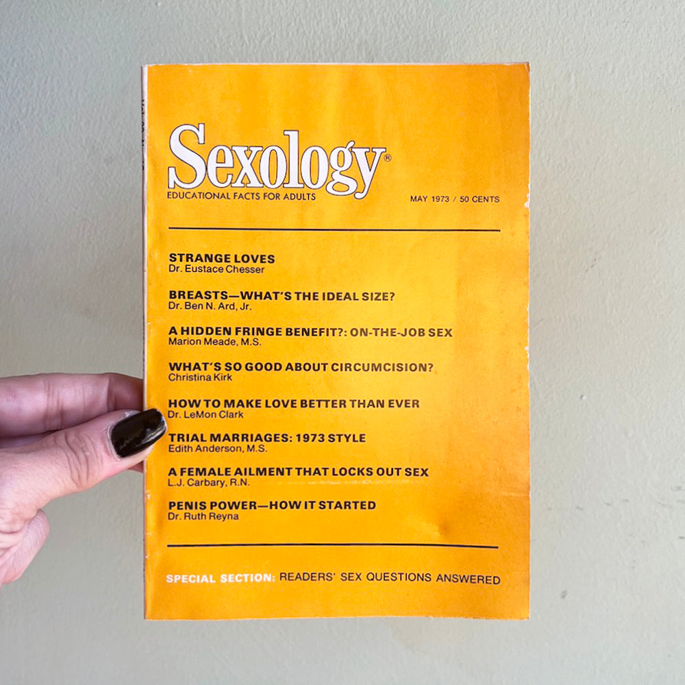 Sexology: America's First Sex Ed Magazine - Vintage May 1973 – Pygmy Hippo Shoppe
