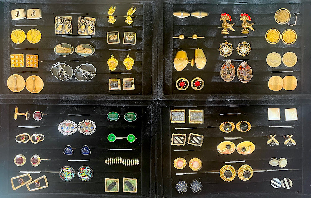 Smile Now Cry Later Cufflinks - Vintage 1960's – Pygmy Hippo Shoppe