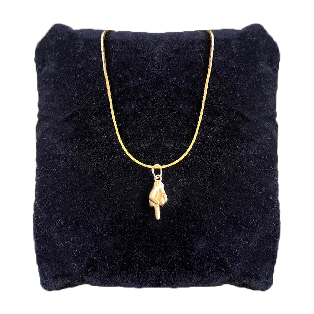 Mini Middle Finger Necklace – Pygmy Hippo Shoppe