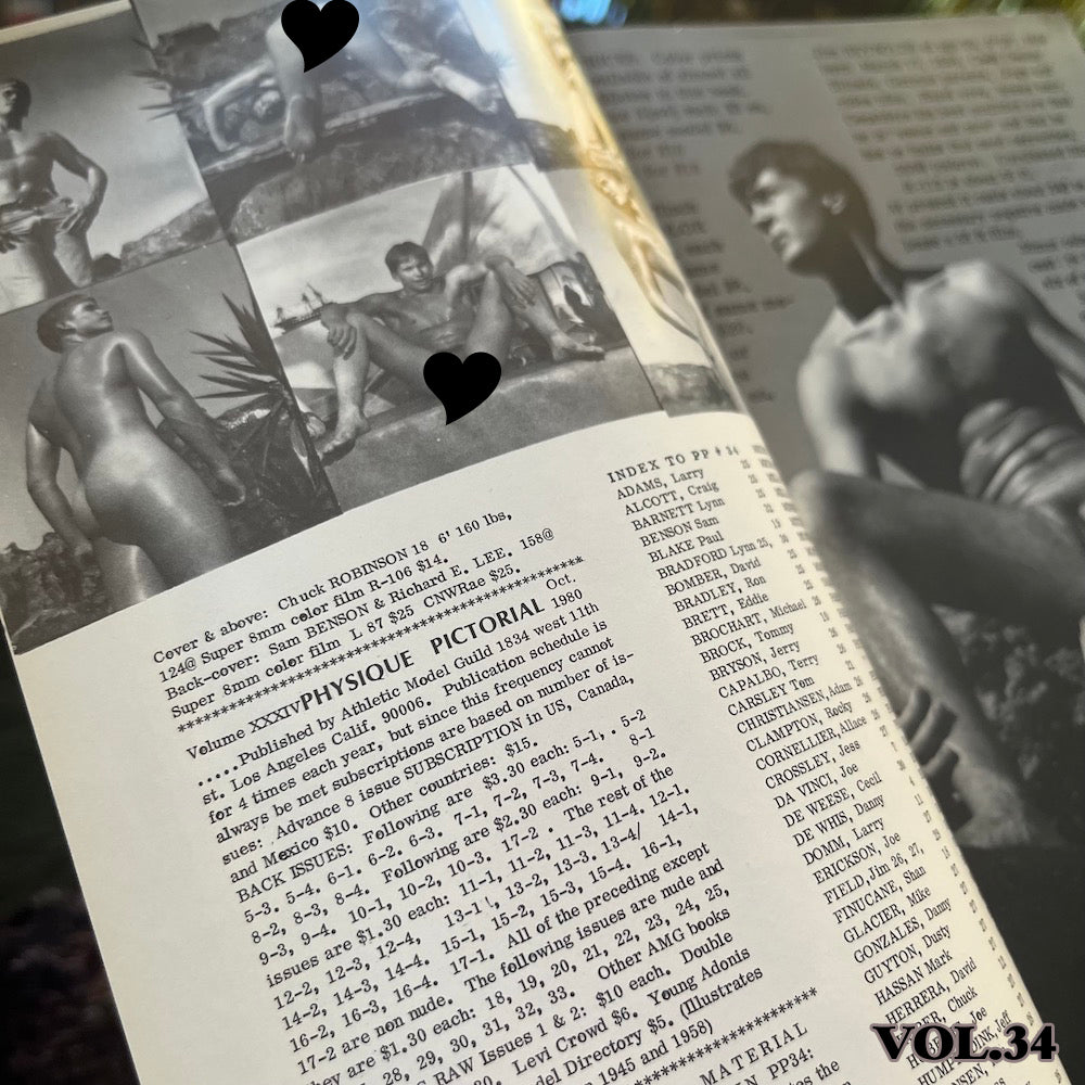 Vintage 1980's Physique Pictorial - Volumes 34 to 40 – Pygmy Hippo Shoppe