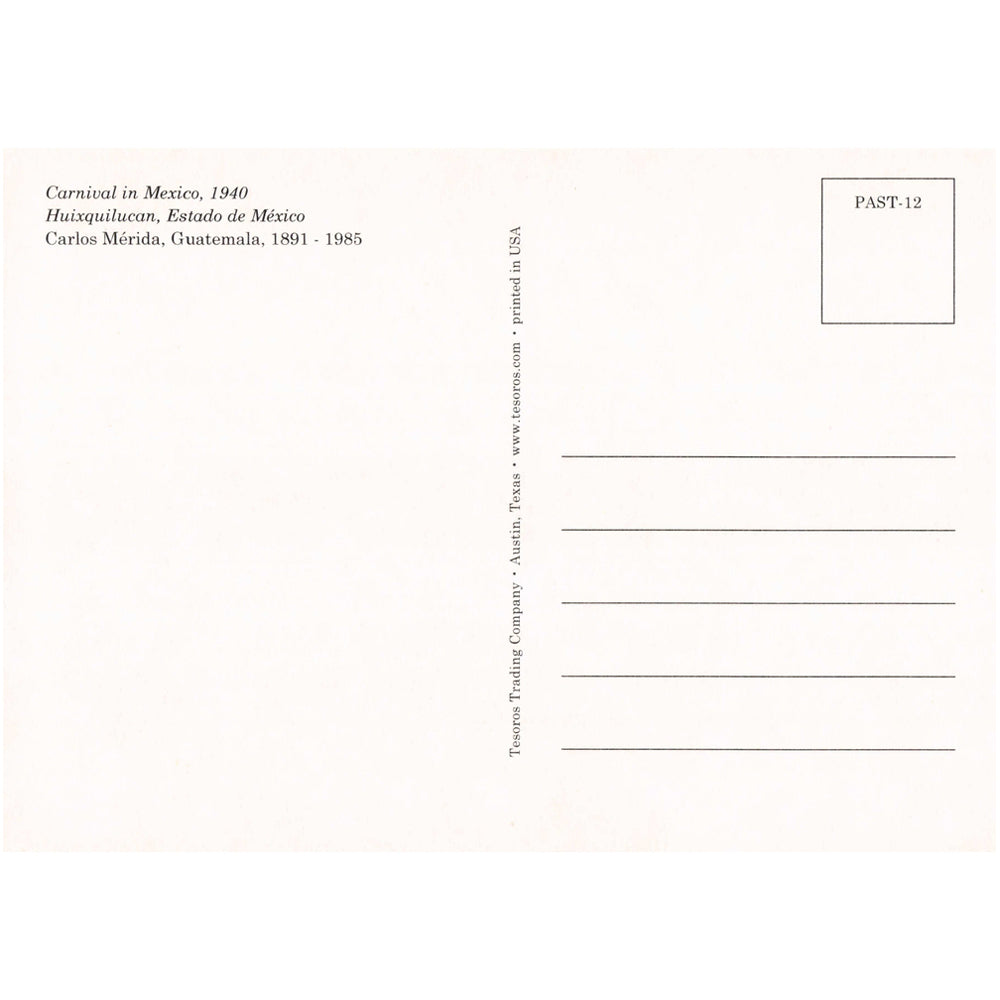 Carlos Mérida Postcard – Pygmy Hippo Shoppe